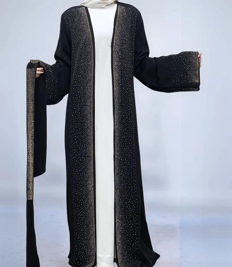 Galaxy Glitter Diamond Robe-BLACK| MAHA THE LABEL